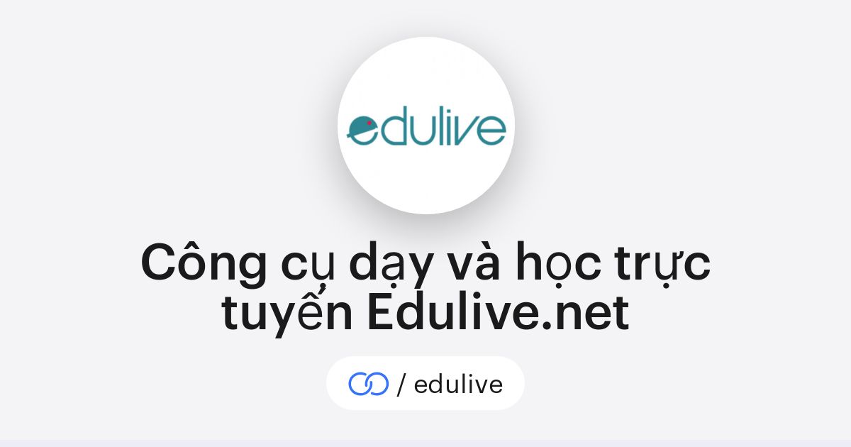 Công cụ dạy và học trực tuyến Edulive.net (/edulive) · solo.to