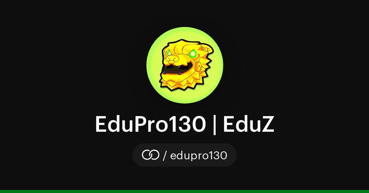 EduPro130 | EduZ (/edupro130) · solo.to