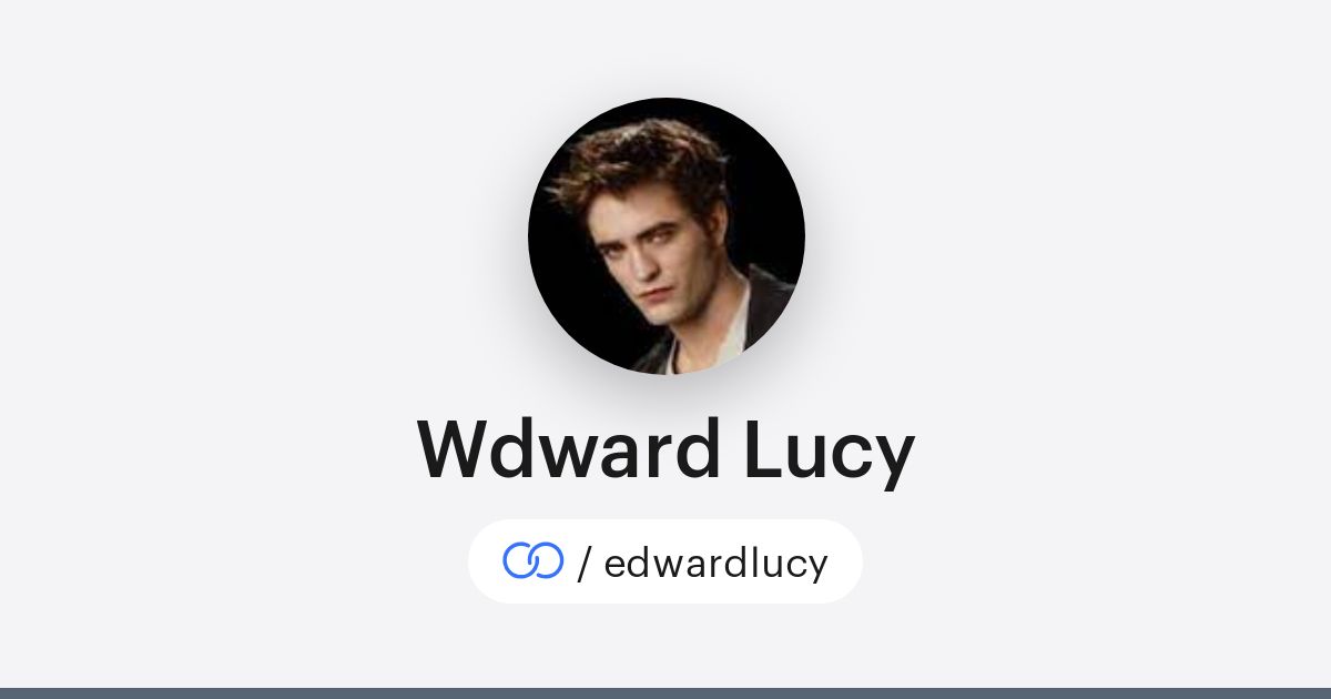 Wdward Lucy (/edwardlucy) · solo.to