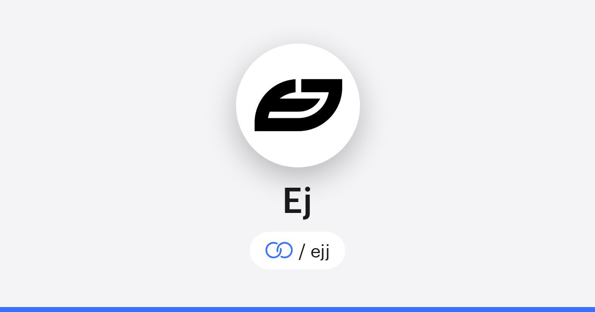 Ej (/ejj) · solo.to