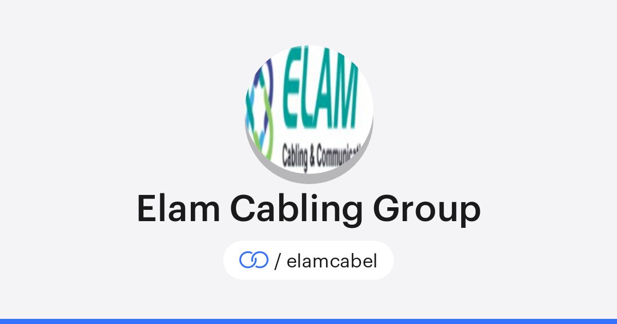 Elam Cabling Group (/elamcabel) · solo.to