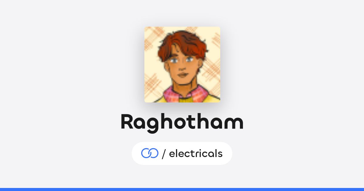 Raghotham (/electricals) · solo.to