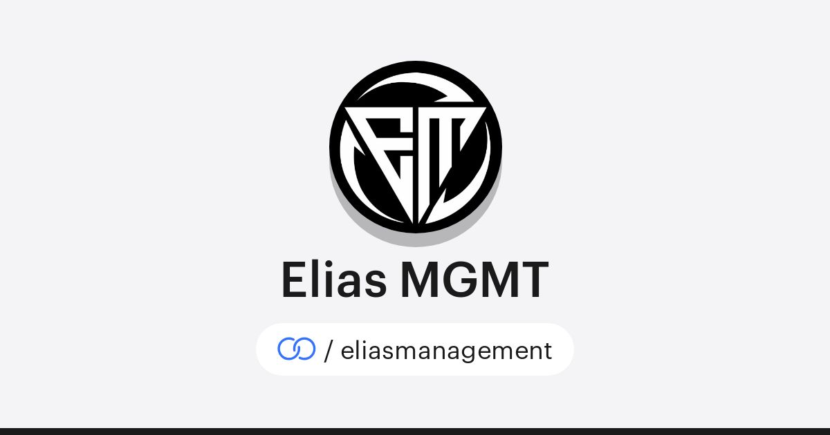 Elias MGMT (/eliasmanagement) · solo.to