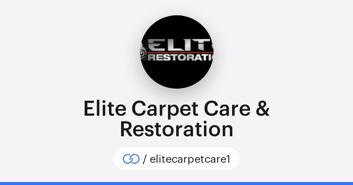 Elite Carpet Care & Restoration (/elitecarpetcare1) · solo.to