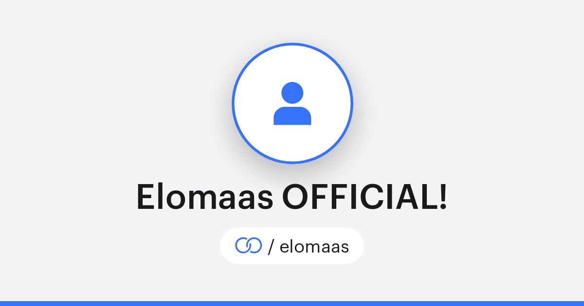 Elomaas OFFICIAL! (/elomaas) · solo.to