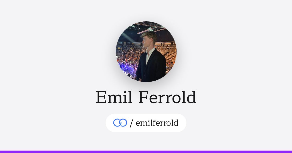 Emil Ferrold (/emilferrold) · solo.to