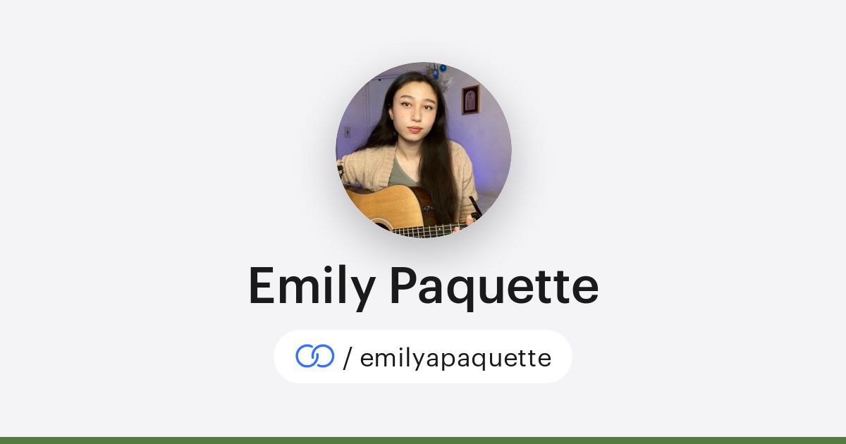 Emily Paquette (/emilyapaquette) · solo.to