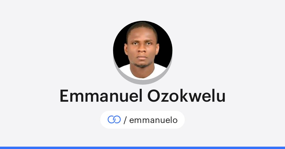 Emmanuel Ozokwelu (/emmanuelo) · solo.to