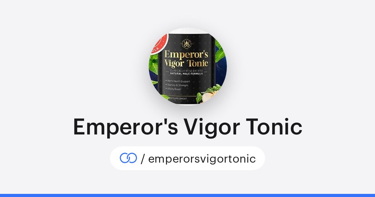 Emperor's Vigor Tonic (/emperorsvigortonic) · solo.to