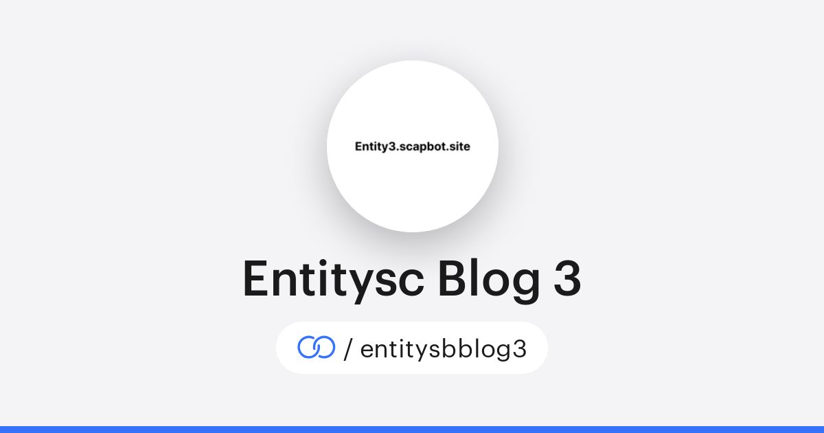 Entitysc Blog 3 (/entitysbblog3) · solo.to