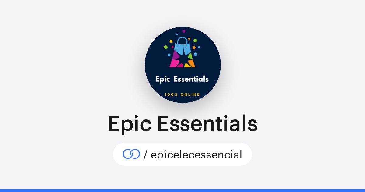 Epic Essentials (/epicelecessencial) · solo.to