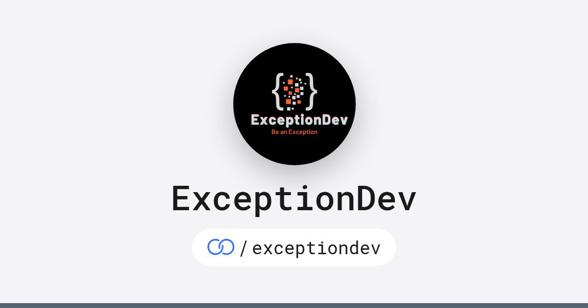 ExceptionDev · solo.to
