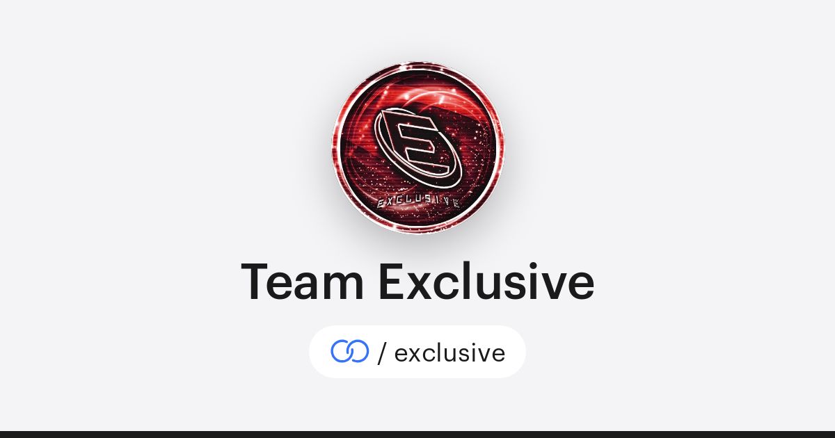 Team Exclusive (/exclusive) · solo.to