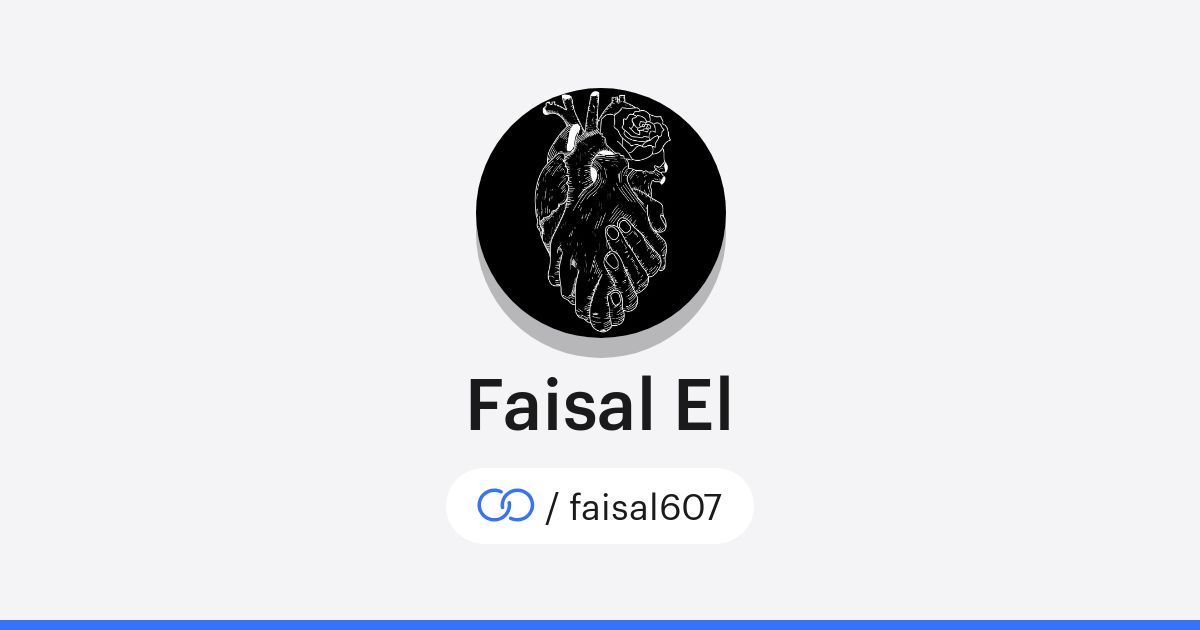 Faisal El (/faisal607) · solo.to