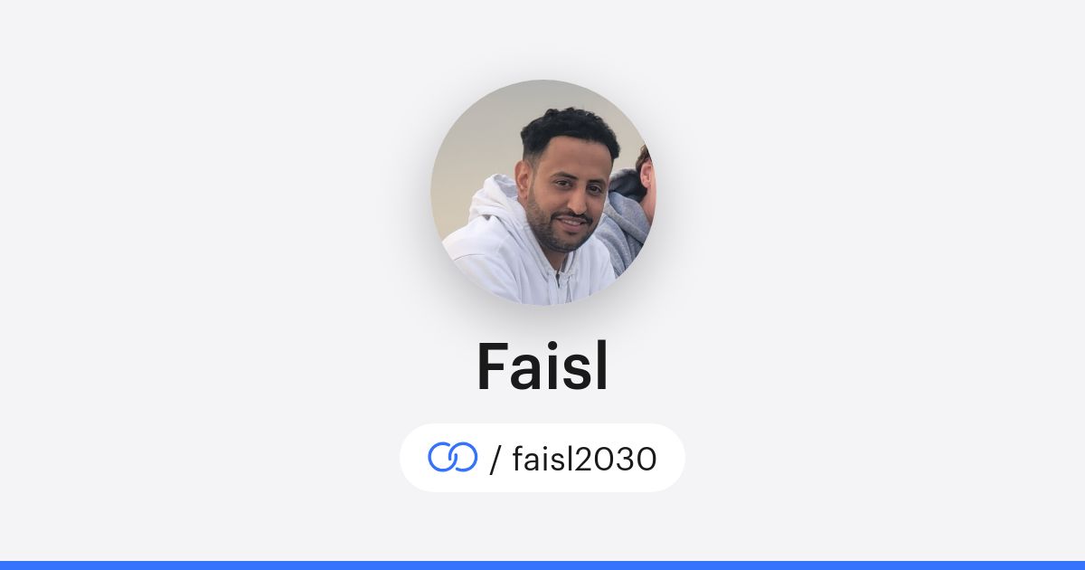 Faisl (/faisl2030) · solo.to