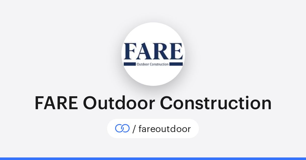 FARE Outdoor Construction (/fareoutdoor) · solo.to