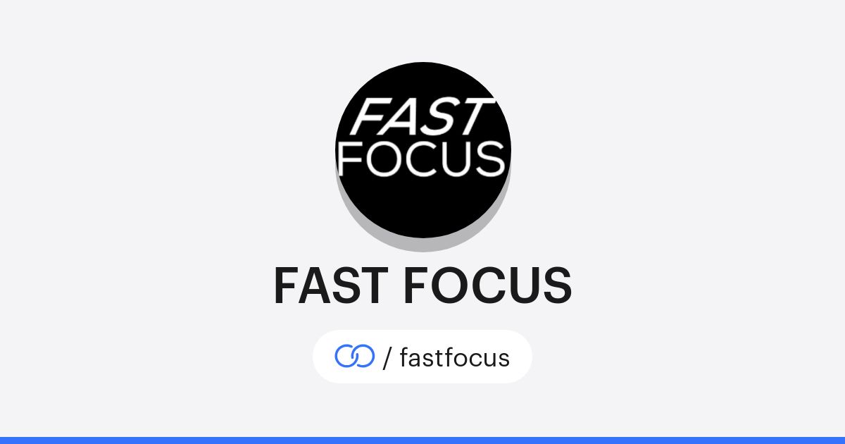 FAST FOCUS (/fastfocus) · solo.to