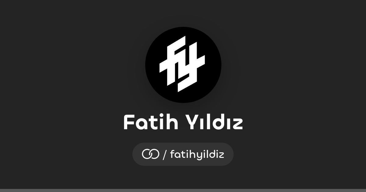 Fatih Yıldız (/fatihyildiz) · solo.to