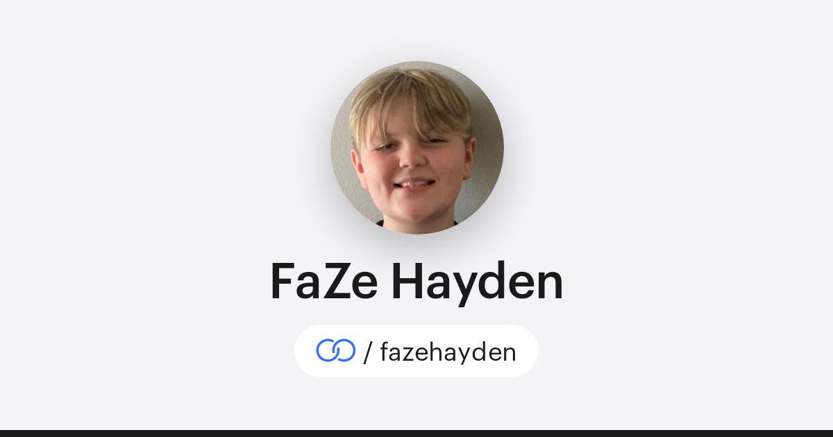 FaZe Hayden (/fazehayden) · solo.to