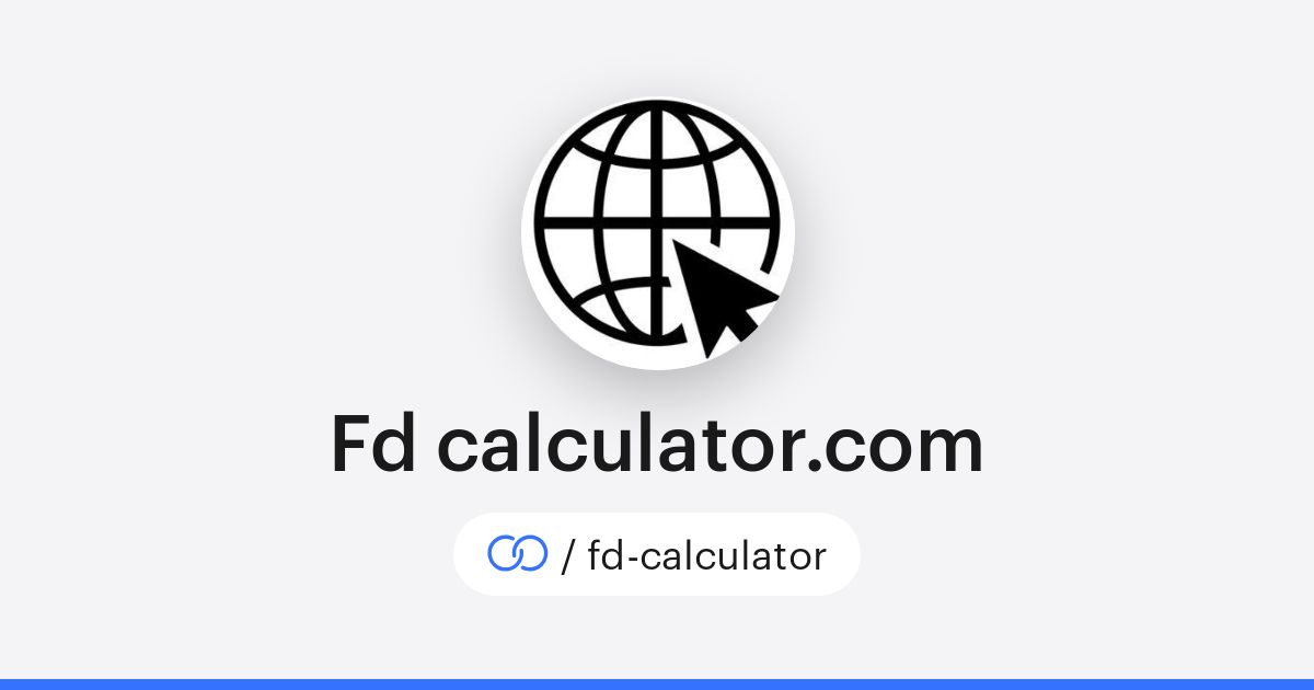 Fd calculator.com (/fd-calculator) · solo.to