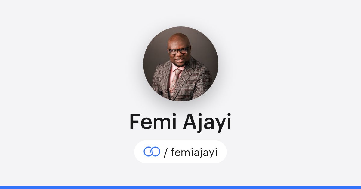 Femi Ajayi (/femiajayi) · solo.to