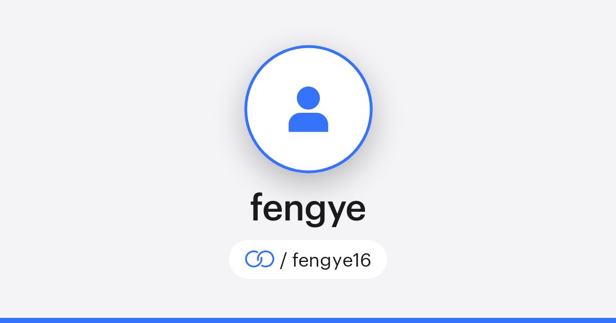 fengye (/fengye16) · solo.to