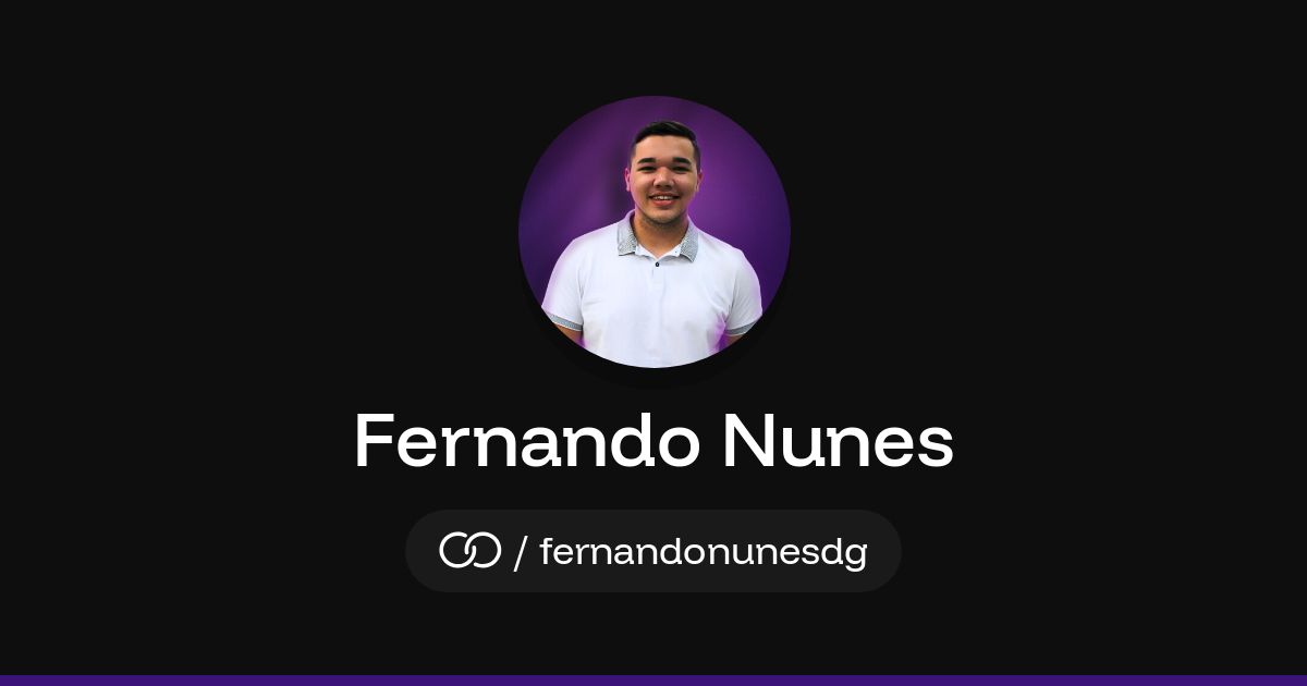 Fernando Nunes (/fernandonunesdg) · solo.to
