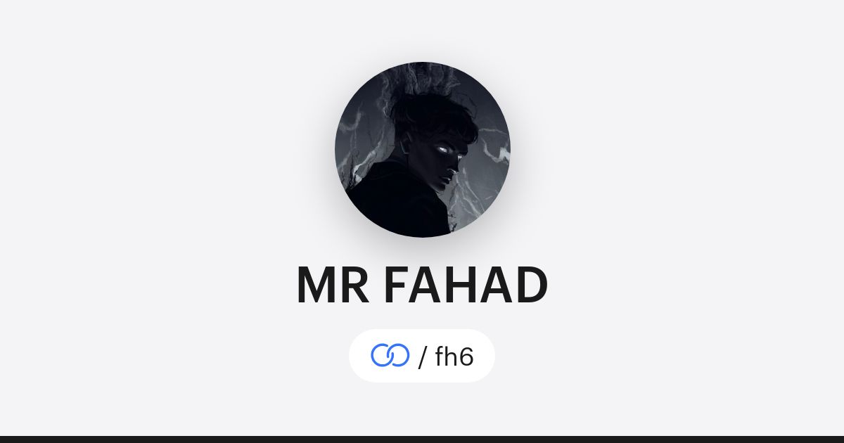 MR FAHAD (/fh6) · solo.to
