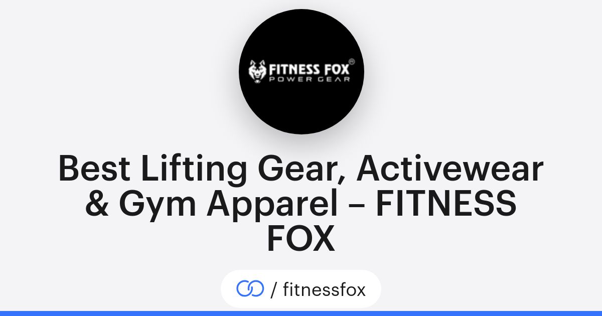 Best Lifting Gear, Activewear & Gym Apparel – FITNESS FOX (/fitnessfox ...