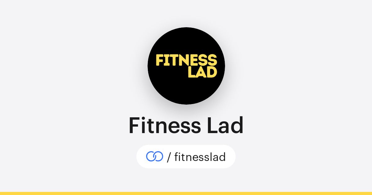 Fitness Lad (/fitnesslad) · solo.to