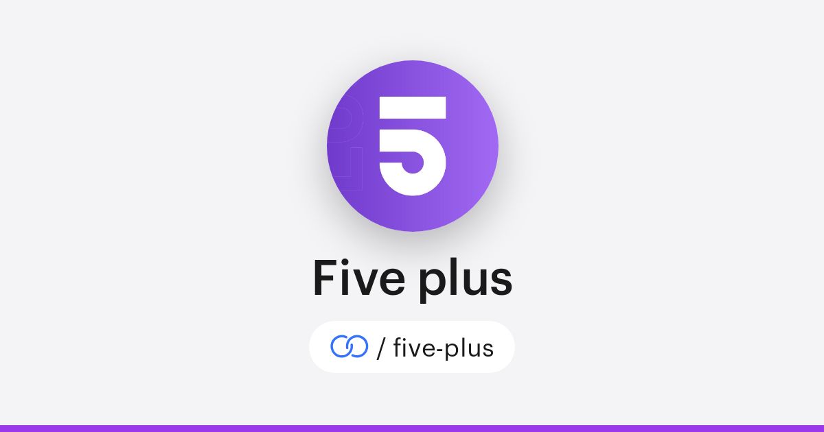 Five plus (/five-plus) · solo.to