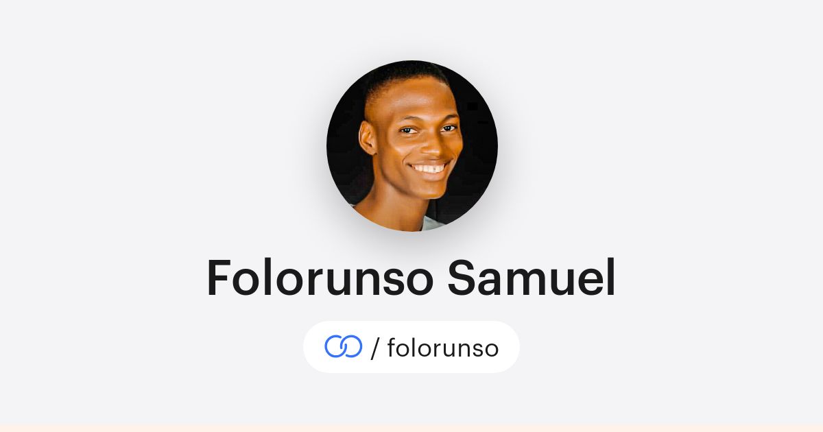 Folorunso Samuel (/folorunso) · solo.to