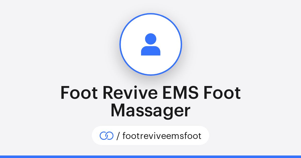 Foot Revive EMS Foot Massager (/footreviveemsfoot) · solo.to