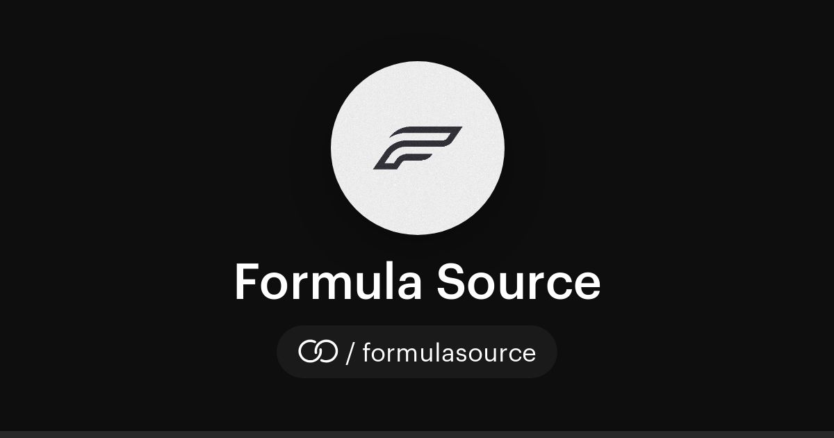 Formula Source (/formulasource) · solo.to