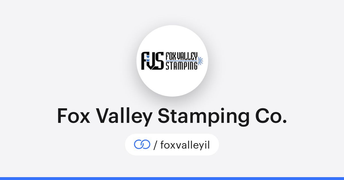 Fox Valley Stamping Co. (/foxvalleyil) · solo.to