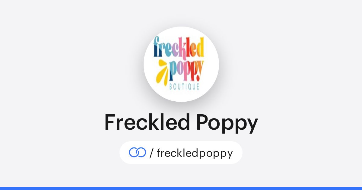 Freckled Poppy (/freckledpoppy) · solo.to