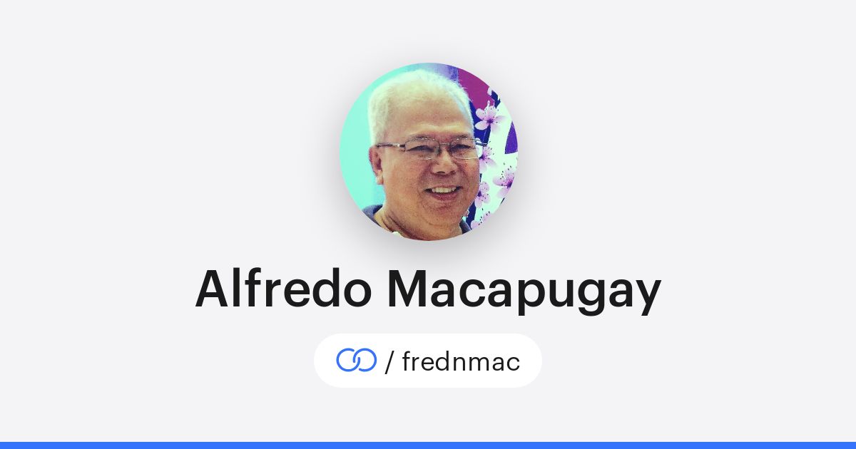 Alfredo Macapugay (/frednmac) · solo.to