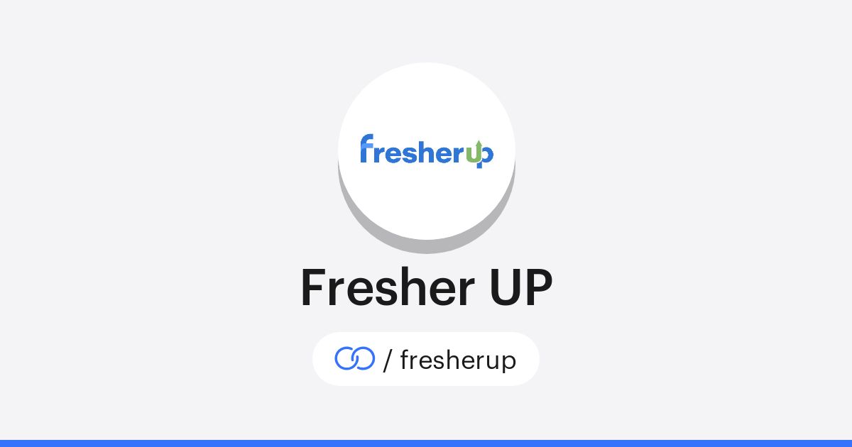 Fresher UP (/fresherup) · solo.to