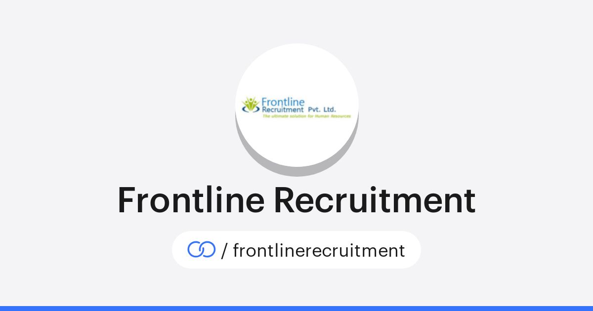 Frontline Recruitment (/frontlinerecruitment) · solo.to