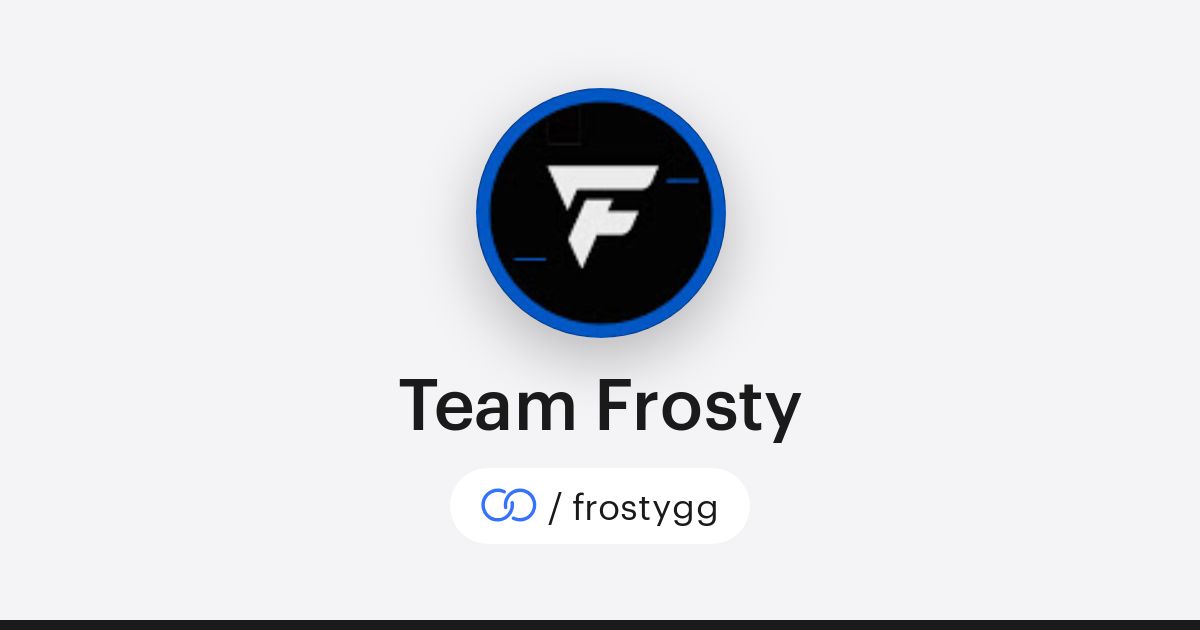 Team Frosty (/frostygg) · solo.to