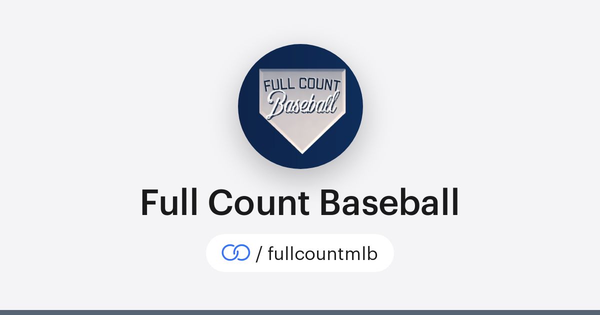 Full Count Baseball (/fullcountmlb) · solo.to
