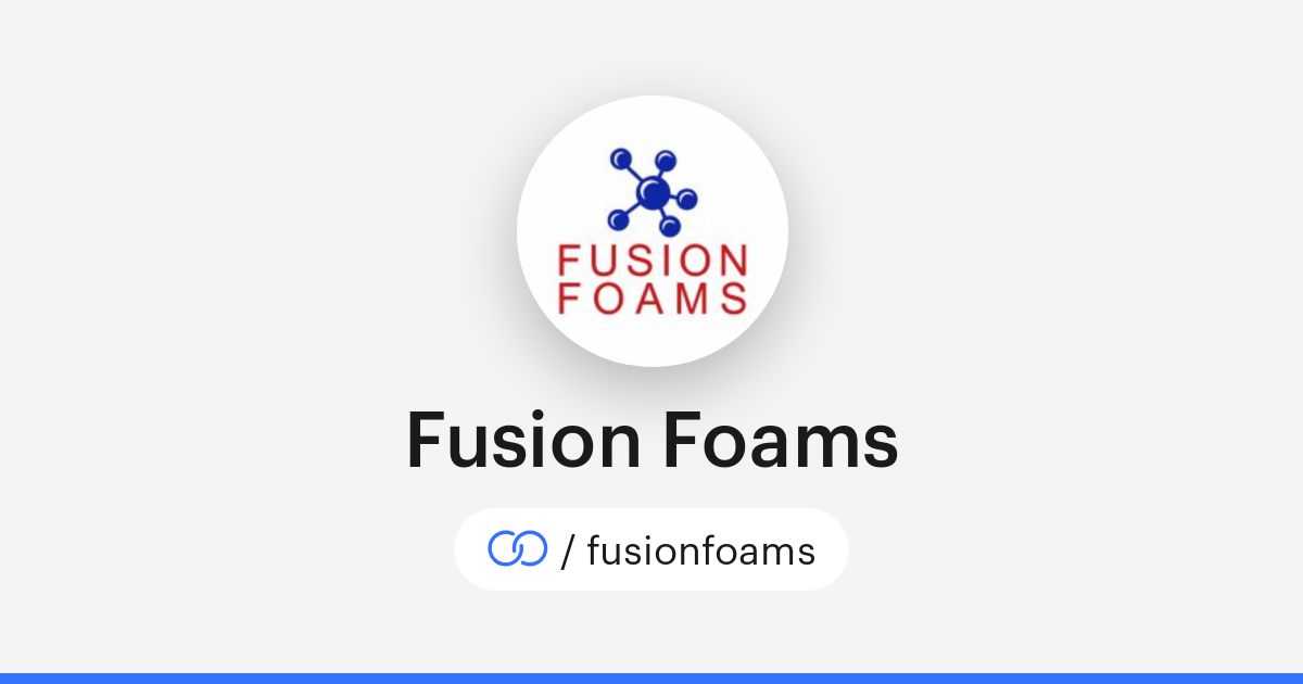 Fusion Foams (/fusionfoams) · solo.to