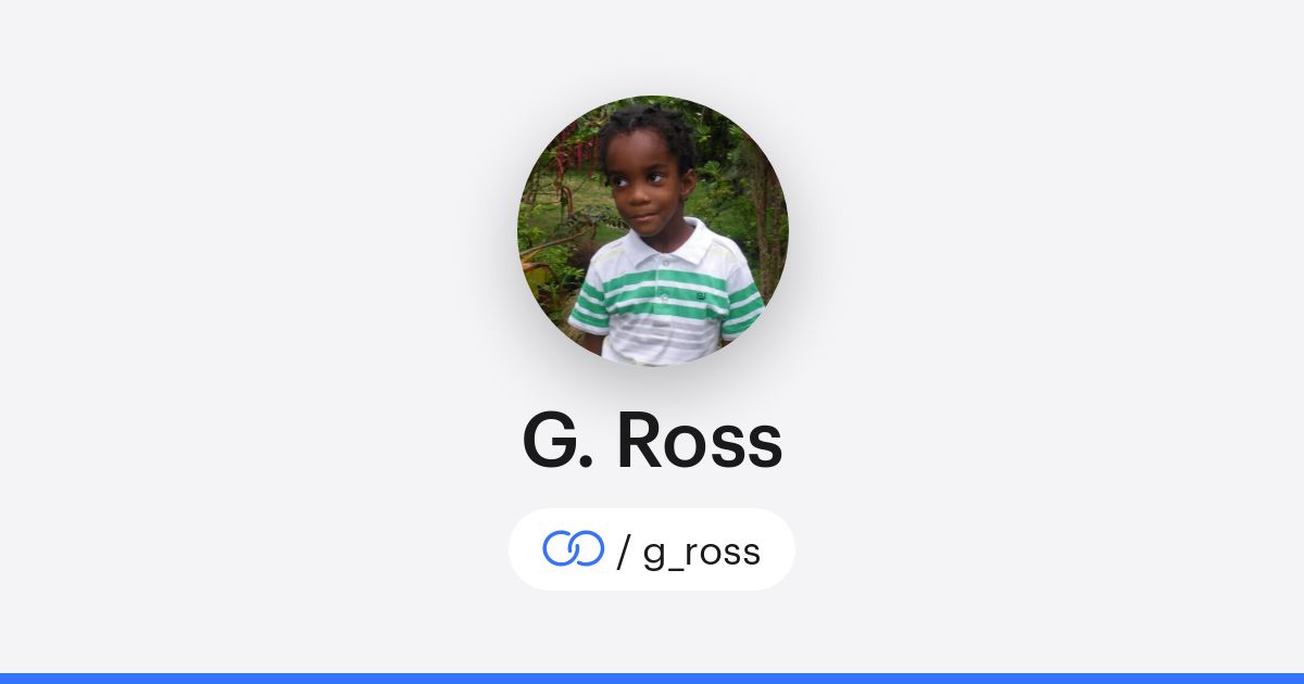 G. Ross (/g_ross) · solo.to