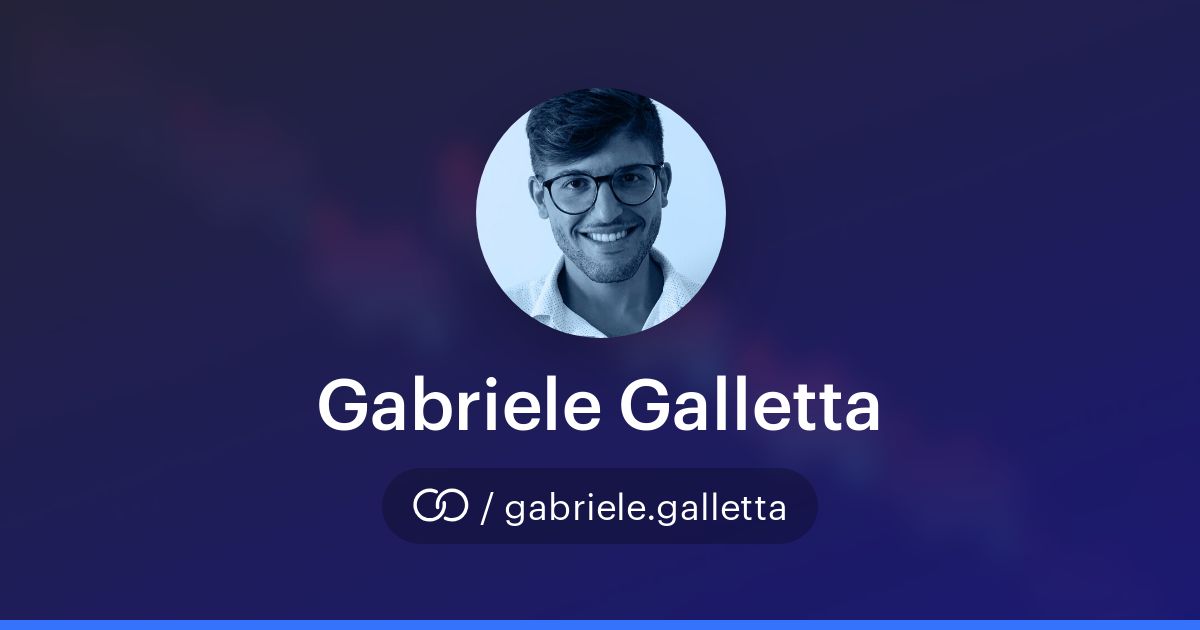Gabriele Galletta (/gabriele.galletta) · solo.to