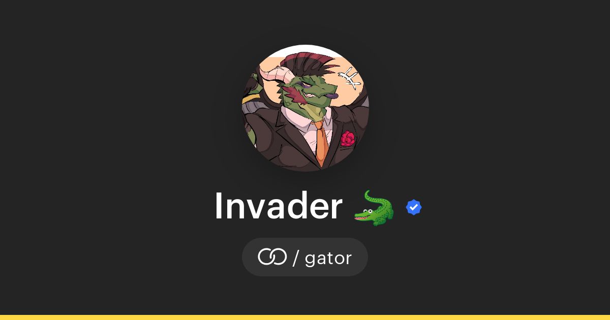 Invader 🐊 (/gator) · solo.to