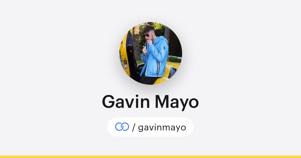 Gavin Mayo (/gavinmayo) · solo.to