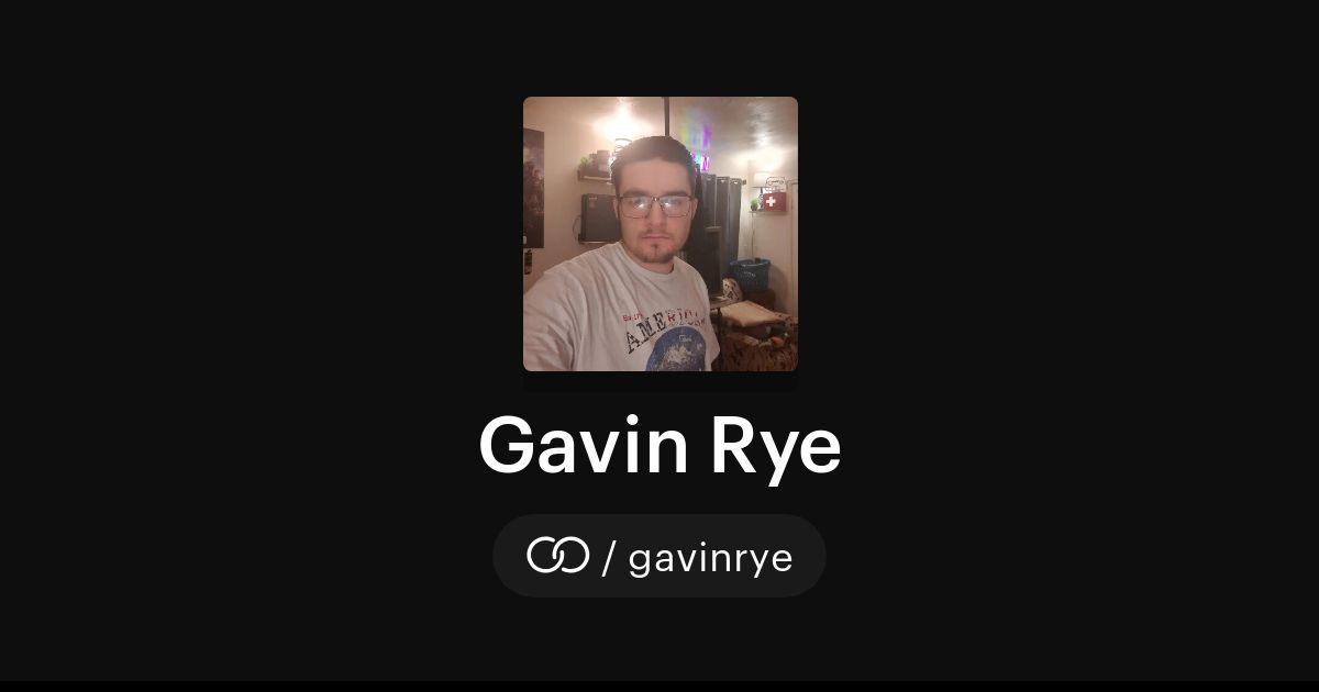 Gavin Rye (/gavinrye) · solo.to