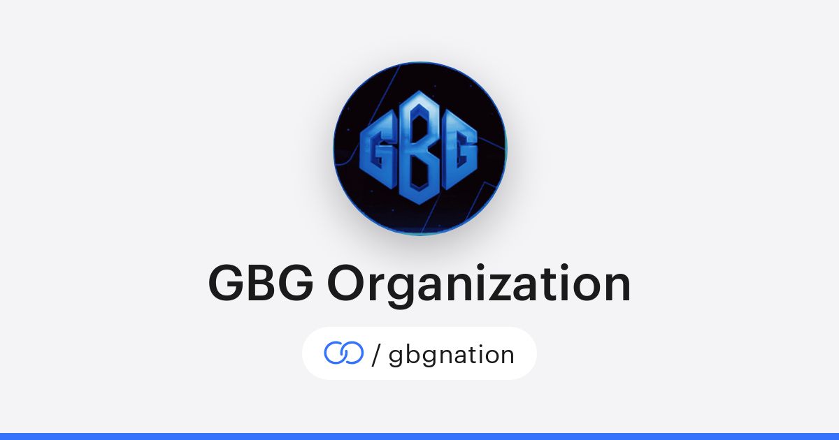 GBG Organization (/gbgnation) · solo.to