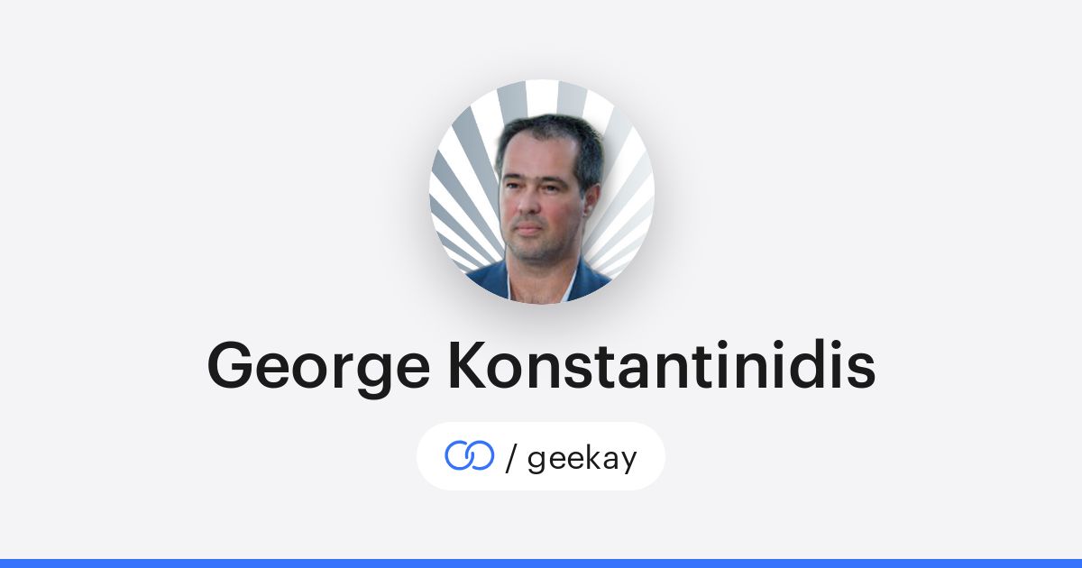 George Konstantinidis (/geekay) · solo.to