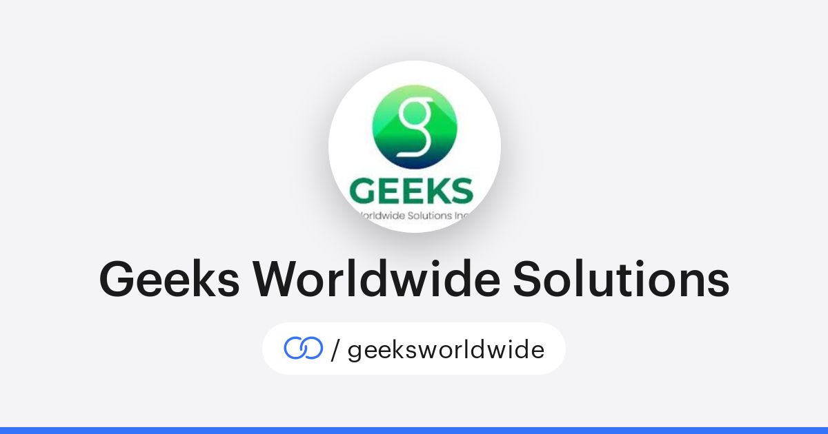 Geeks Worldwide Solutions (/geeksworldwide) · solo.to